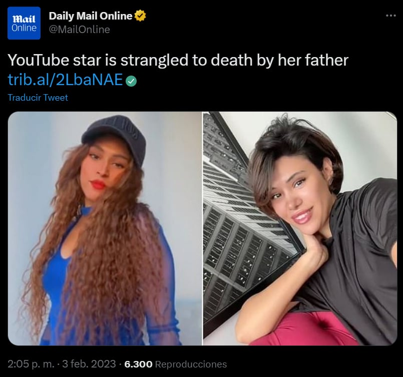Iraqi YouTuber is strangled to death by her father in «honor killing»