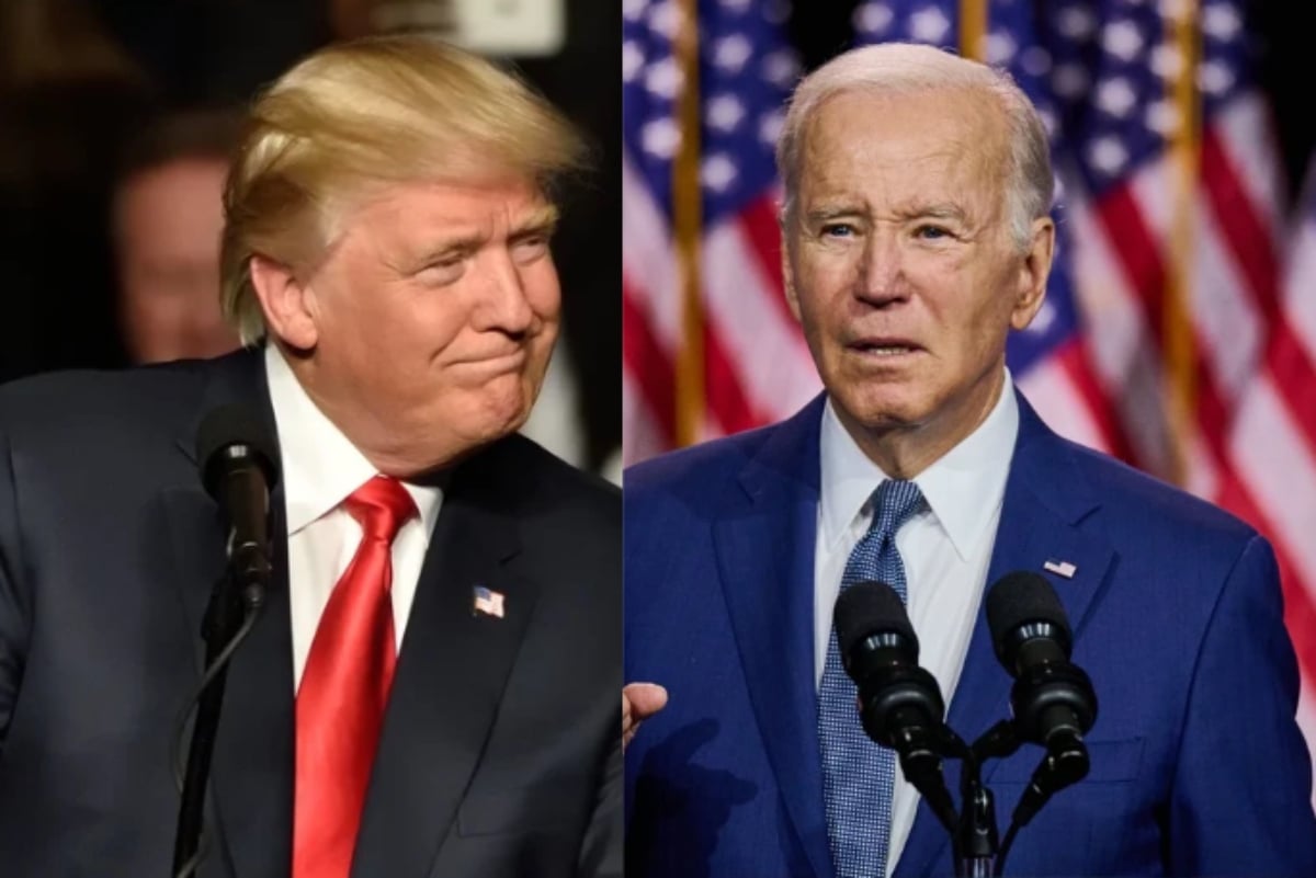 Trump posts disturbing video of Biden tied up in the back of a truck
