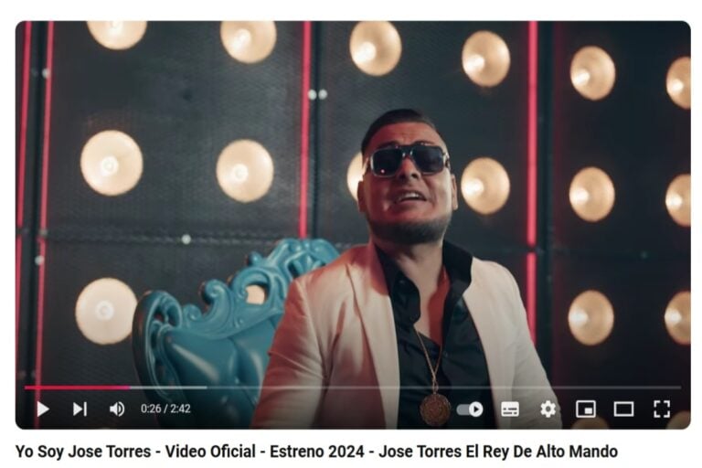 Cantante José Torres arrestado por acoso en California