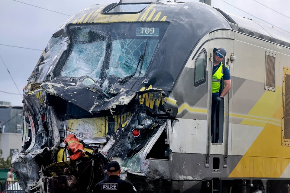 Accidente de tren en Florida deja al menos 15 heridos
