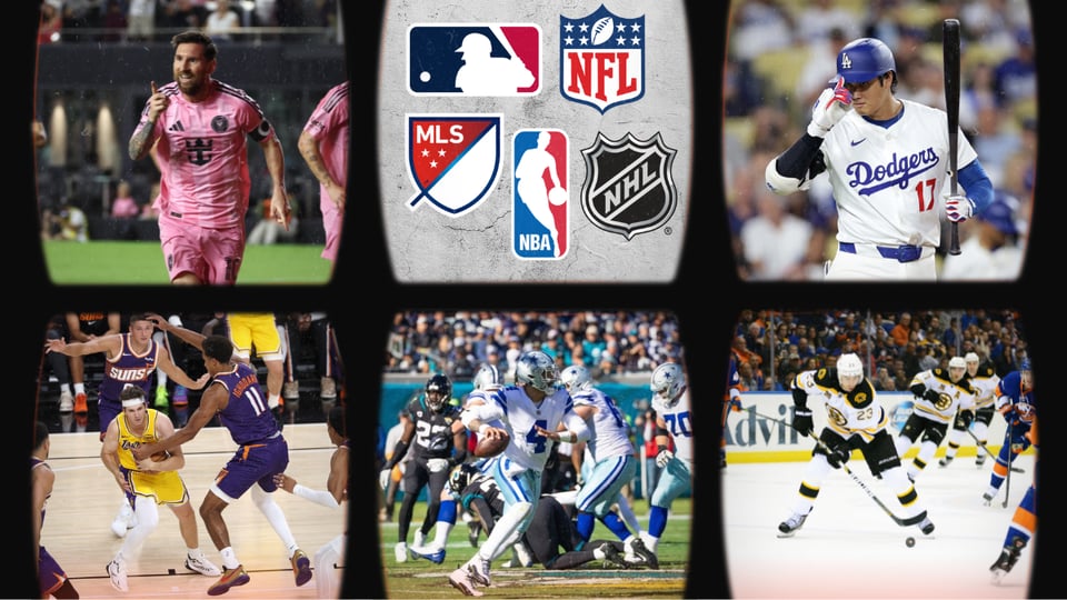 Lunes histórico: juegan NFL, MLB, NBA, NHL y MLS en el mismo día