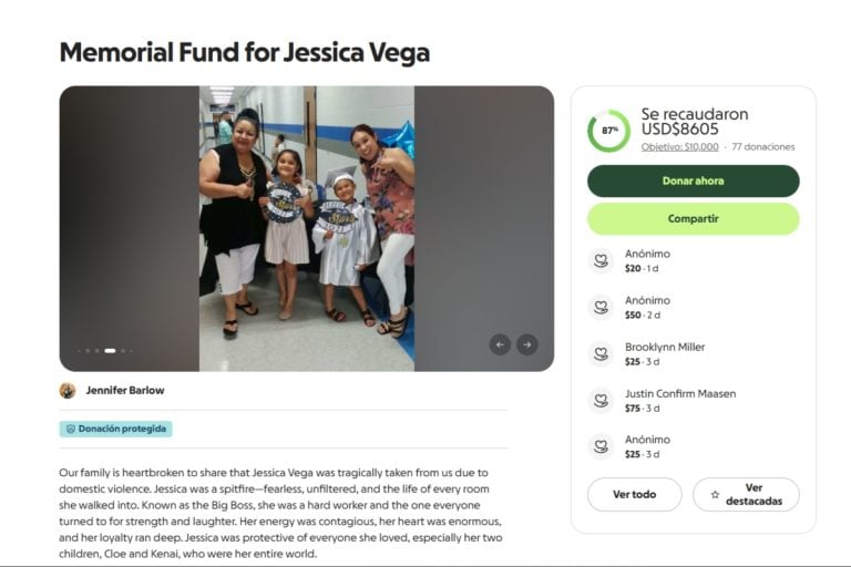 Asesinato de Jessica Vega sacude a Tennessee profundamente