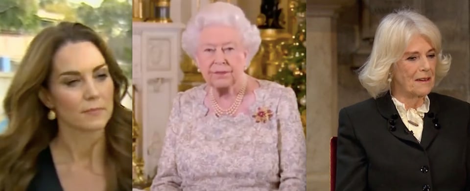 Reina Isabel II muerte perlas en Reina Camila y Kate Middleton