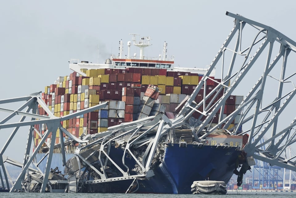 Sixth body recovered after Key Bridge collapse in Baltimore
